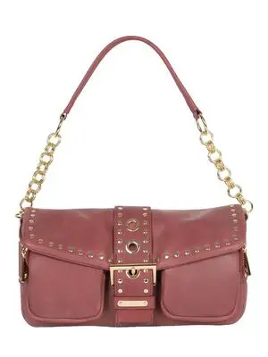 Jeffrey Campbell Night Out Leather Shoulder Bag - Dusty Rose