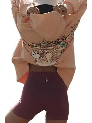 Free People FP Movement High-Rise Bike Shorts Clove