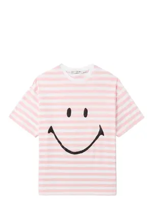 Joshua Sanders Glitter Smile T-shirt - Pink