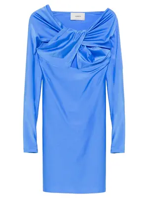 Coperni Twisted Cut-out Mini Dress - Blue