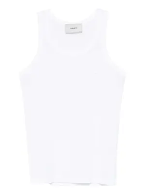 Coperni Logo-embroidered Tank Top - White
