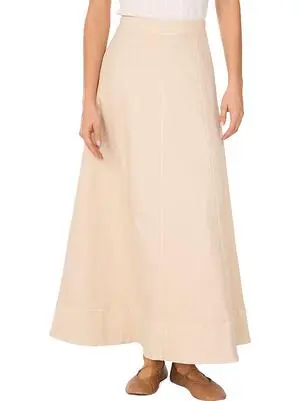 1.State Denim Maxi Skirt New Ivory