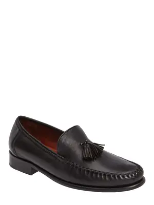 Robert Zur Robert Zur Elon Tassel Loafer Black Leather