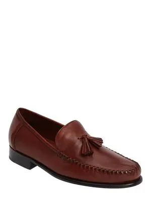 Robert Zur Elon Tassel Loafer - Dark Luggage Leather