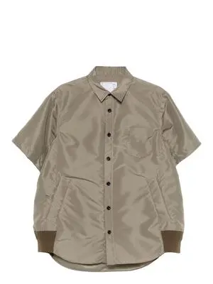 Sacai Buttoned Short-sleeved Shirt - Green