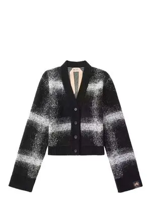 N°21 Checked Cropped Cardigan