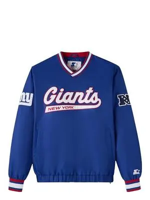 OVO X Nfl New York Giants Starter Trainer Pullover Jacket - Blue