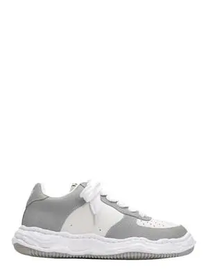 Mihara Yasuhiro Wayne OG Sole Embossed Leather Low Sneakers Grey/white