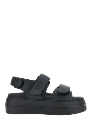 Hogan Leather Sandals - Black