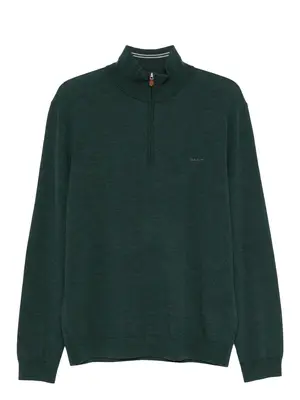 Gant Fine-knit Merino Sweater - Green