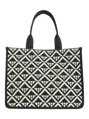Harrods Harrods Geometric Tote Bag Black