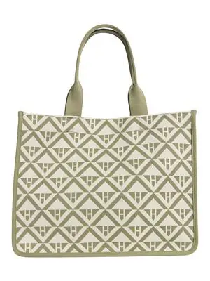Harrods Harrods Geometric Tote Bag Green