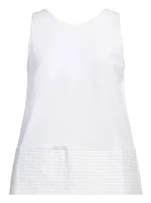 Alpha Studio Peplum Top - White