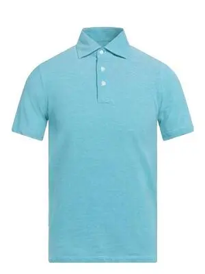 LUIGI BORRELLI NAPOLI Polo Shirt Size Cotton - Blue