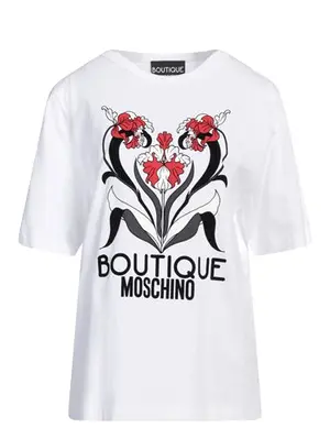 Moschino Printed Cotton T-shirt - White