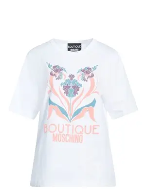 Moschino Printed Cotton T-shirt - White