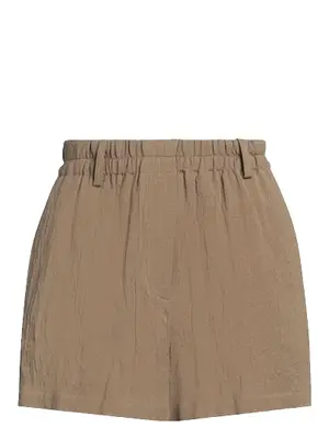 ALYSI High-waisted Solid Shorts - Beige