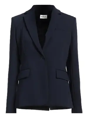 P.a.r.o.s.h P.A.R.O.S.H. Single-Breasted Crepe Blazer Navy