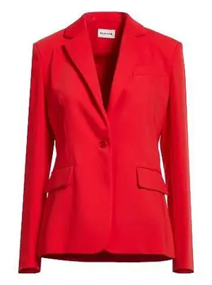 P.a.r.o.s.h P.A.R.O.S.H. Single-Breasted Crepe Blazer Red