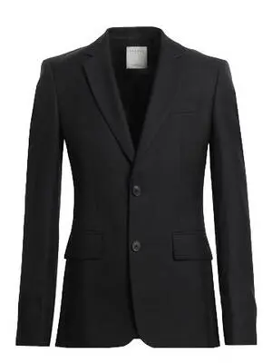 Sandro Blazer Size Polyester, Virgin Wool - Black