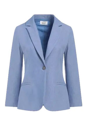 NIU Single-breasted Blazer - Blue