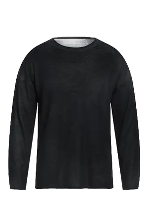 Isabel Benenato Cotton Crewneck Sweater - Black