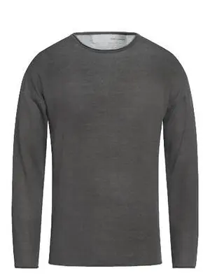 Isabel Benenato Cotton Crewneck Sweater Grey