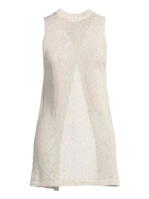 Isabel Benenato Knitted Sleeveless Top - White