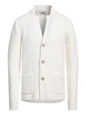 Alpha Studio Cotton Cardigan - White
