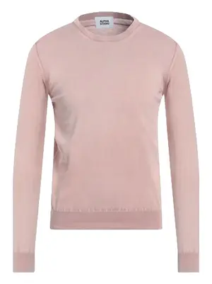 Alpha Studio ALPHA STUDIO Cotton Crewneck Sweater Pink
