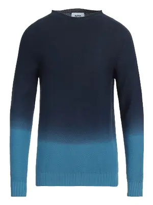 Alpha Studio Cotton Sweater - Navy
