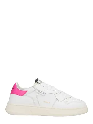 RUN OF Leather Low-top Sneakers - White