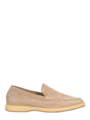 ANDREA VENTURA FIRENZE Leather Loafers - Beige