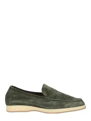 ANDREA VENTURA FIRENZE Leather Loafers Sage Green