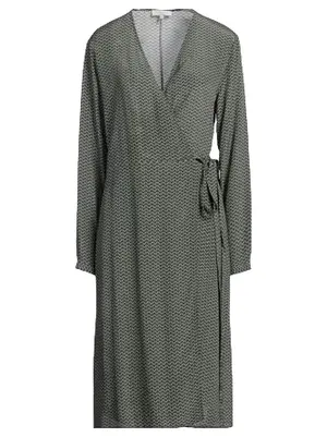Antonelli Firenze Midi Wrap Dress - Green