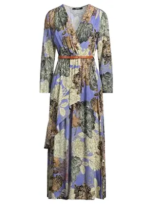 SISTE'S Floral-print Midi Dress - Purple