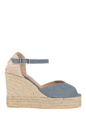 CastaÑer CASTAÑER Coral Textile Fibers Wedge Espadrilles Blue