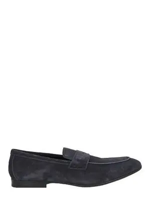 DOUCAL'S Suede Penny Loafers - Navy