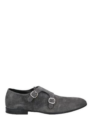 DOUCAL'S Leather Monk Strap Loafers Lead