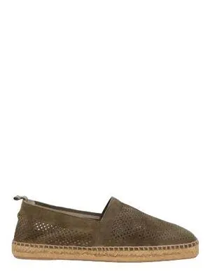 CastaÑer Leather Espadrilles Green
