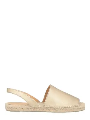 CastaÑer Leather Espadrille Sandals - Grey