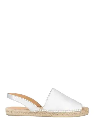 CastaÑer Espadrilles In Leather Silver