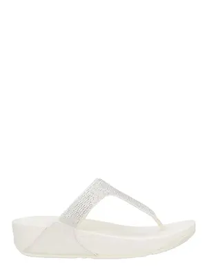Fitflop Thong Sandals With Appliqués - White