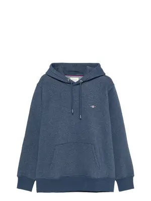 Gant Embroidered-logo Hoodie - Blue