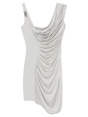 Versace Medusa Head-plaque Mini Dress - Grey