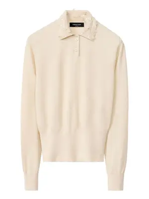 Fabiana Filippi Fine-knit Polo Top - Neutrals