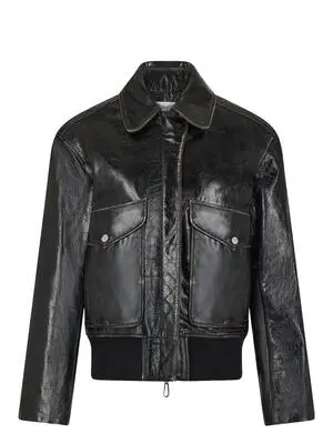 Rabanne Leather Jacket - Black