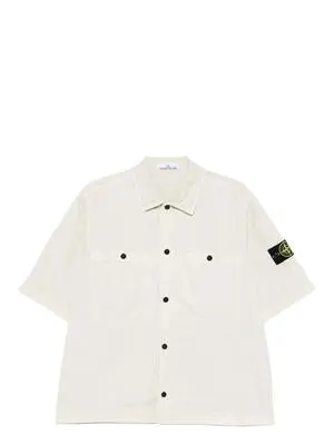 Stone Island Detachable-badge Shirt - Neutrals