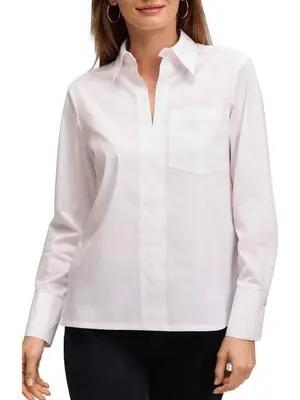 Foxcroft Foxcroft Bella Solid Popover Top White