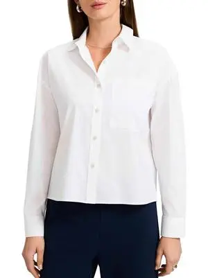 Foxcroft Marina Button-up Shirt - White
